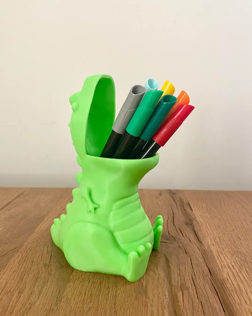 Jurassic Desktop Organizer With Free Pterodactyl Pencil Holder 3D ...