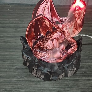 Fire-breathing Dragon Humidifier 3D Printed Decorative Lamp With Mist ...