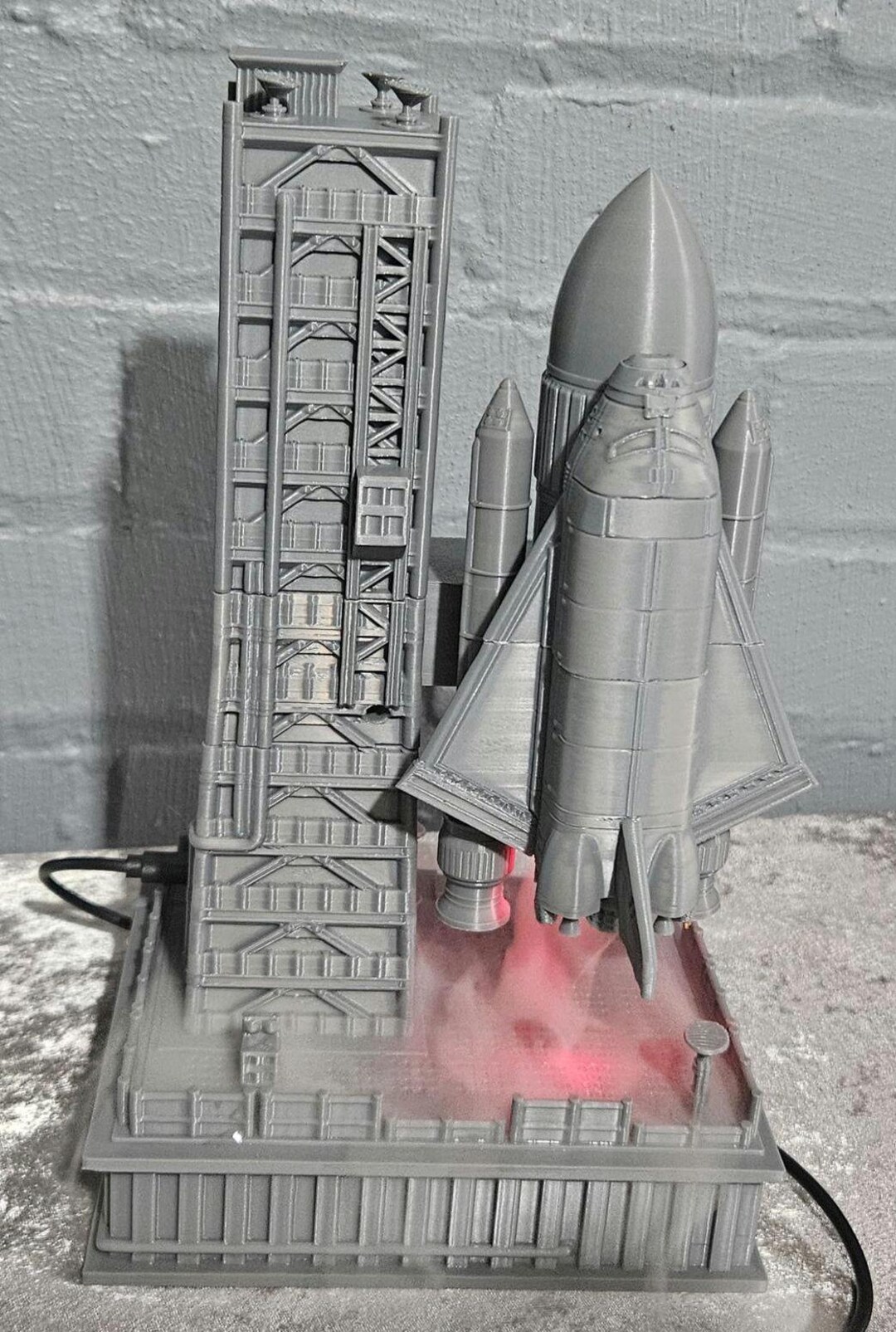 3d-printed NASA Space Shuttle Launch Model With Light and Water Vapor ...