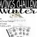 Winter Savings Challenge Envelope and Trackers - Etsy