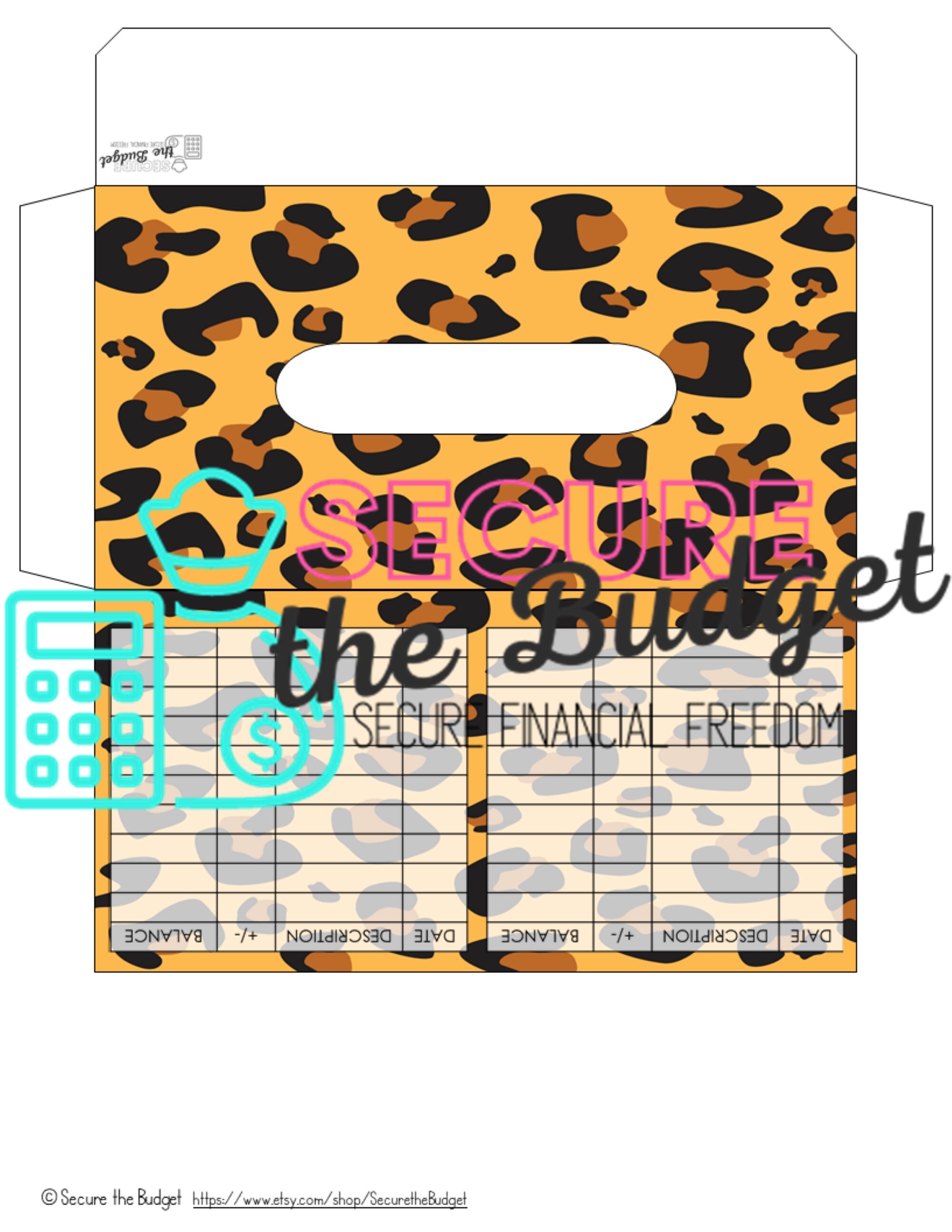 5 Pack Printable Cash Envelopes - Etsy