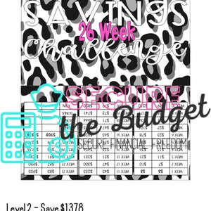 26 Week Savings Challenge Printable Envelopes - Etsy