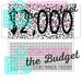 2000 Dollar Savings Challenge Printable Envelopes - Etsy