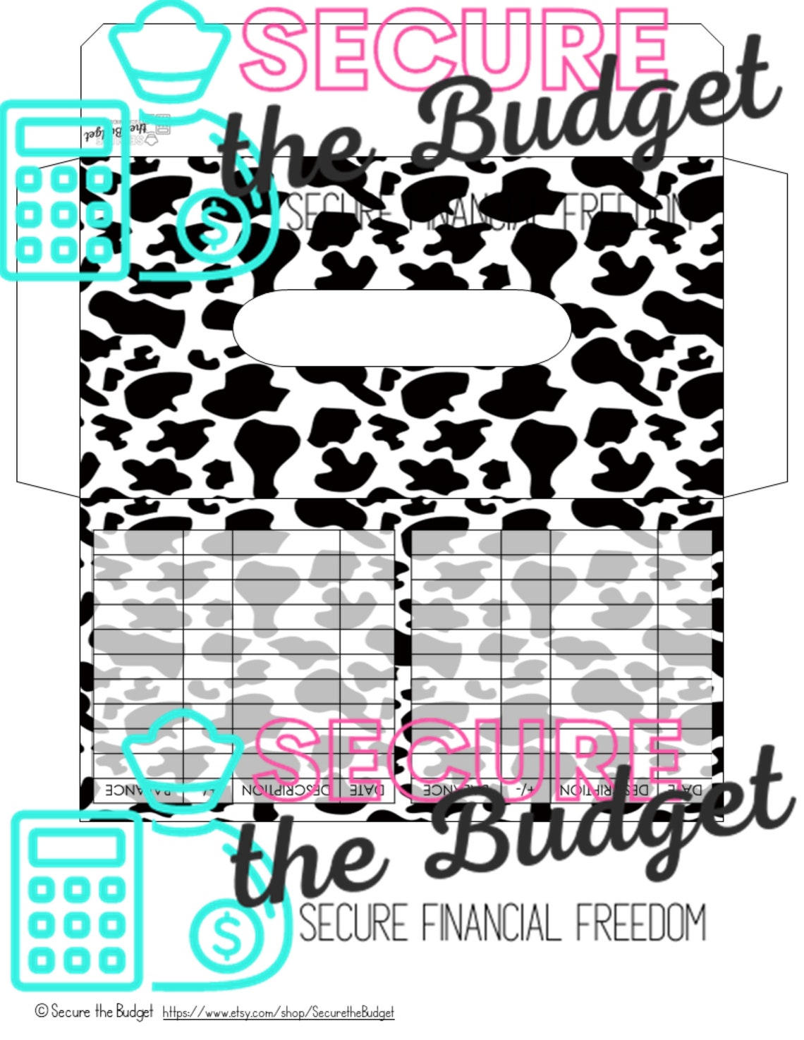 5 Pack Printable Cash Envelopes - Etsy