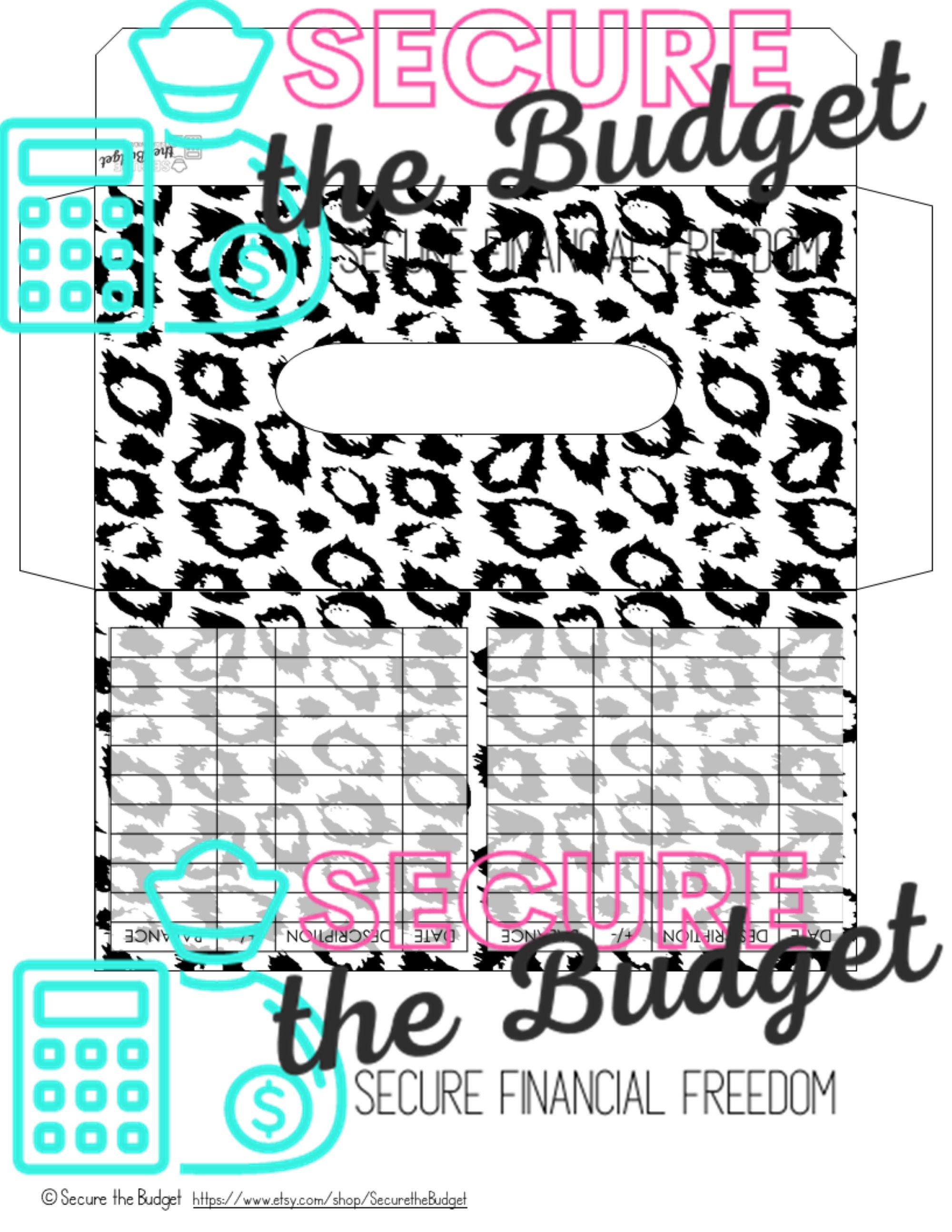 5 Pack Printable Cash Envelopes - Etsy