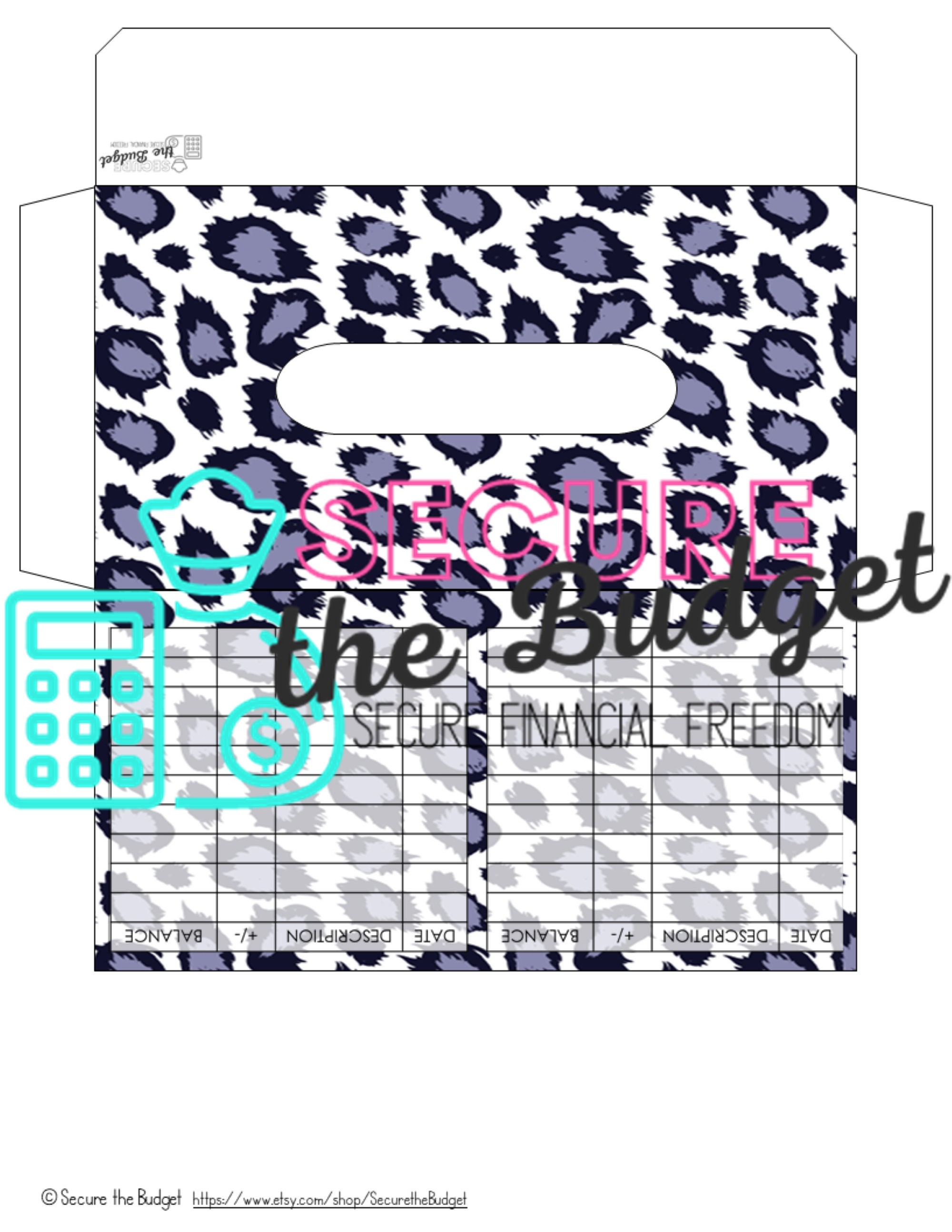 5 Pack Printable Cash Envelopes - Etsy