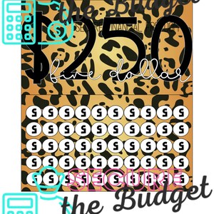 250 Dollar Savings Challenge Printable Envelopes - Etsy