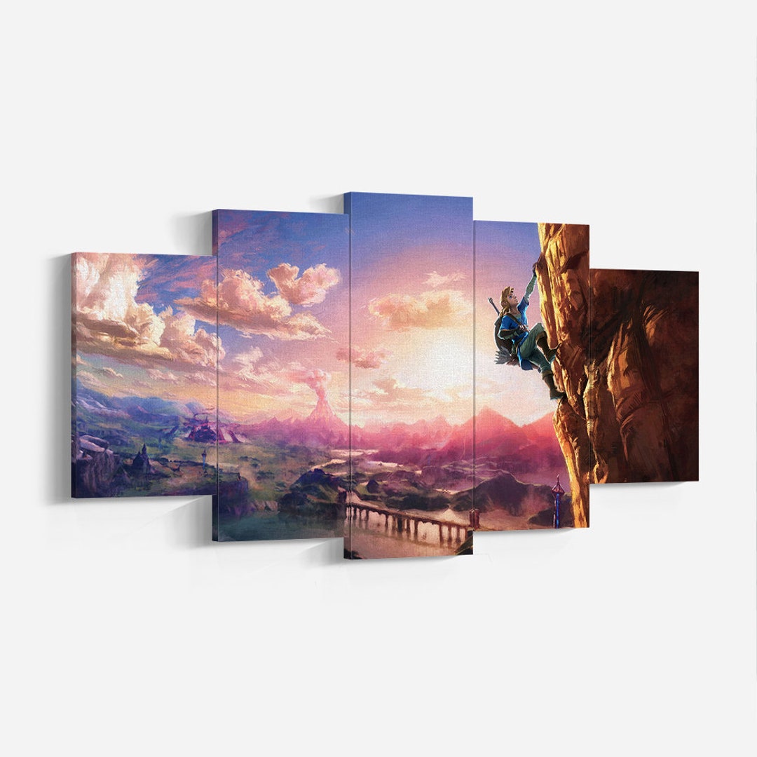 The Legend of Zelda Canvas Wall Art, the Legend of Zelda Breath of the ...
