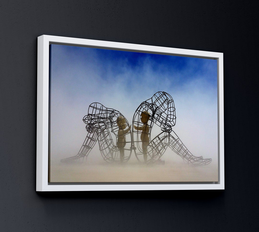 Burning Man Festival Poster,alexander Milov, Child Sculpture, Wall Art ...