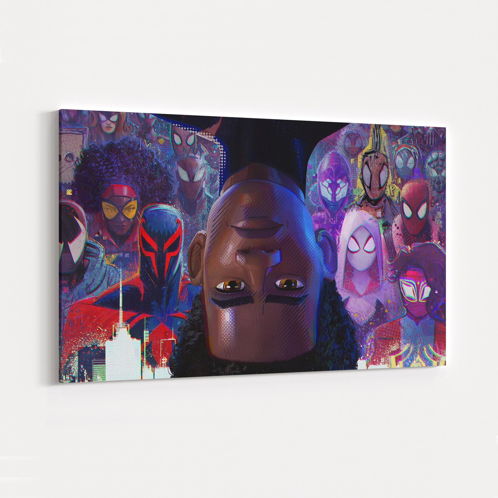 Spider-verse Canvas Poster, Miles Morales, Spider-man: Into the Spider ...