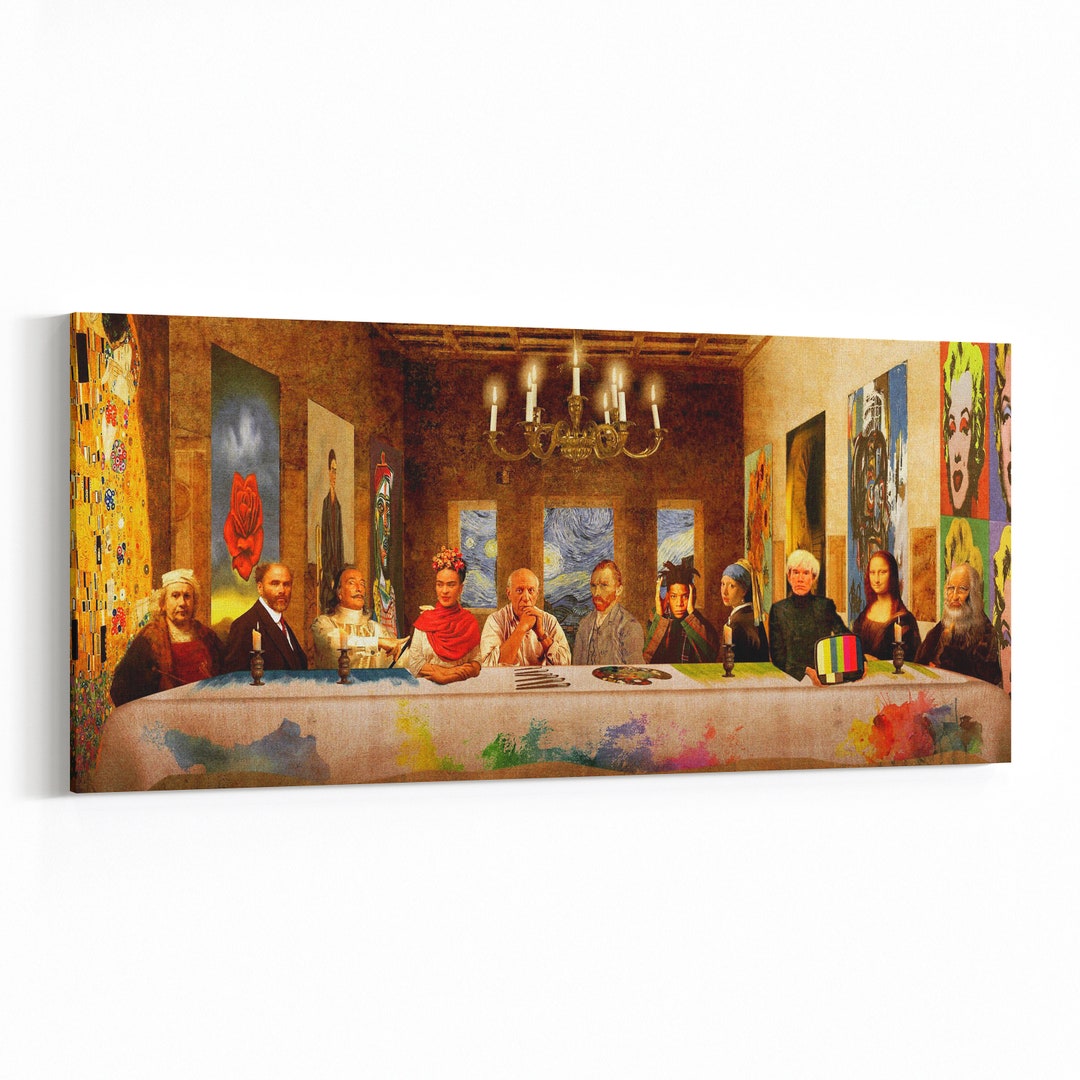 Last Supper Painters Canvas Poster Van Gogh Frida Kahlo - Etsy
