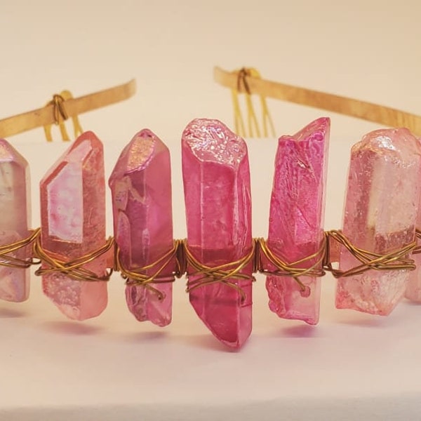 Pink Crystal Crown - Etsy