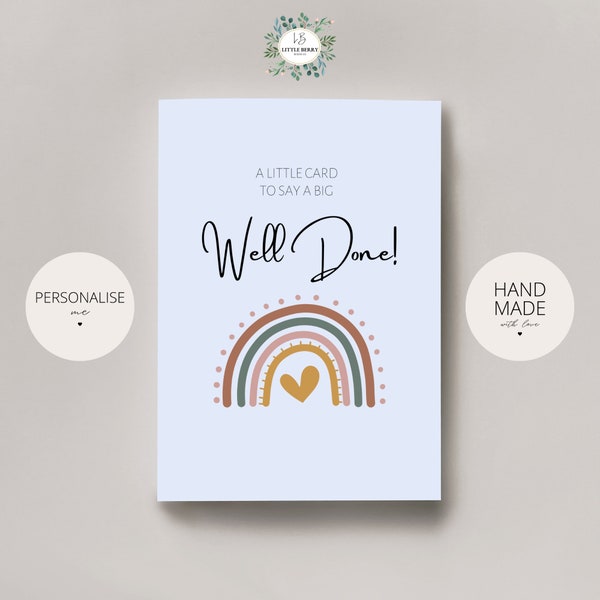 Well Done Card - Etsy UK