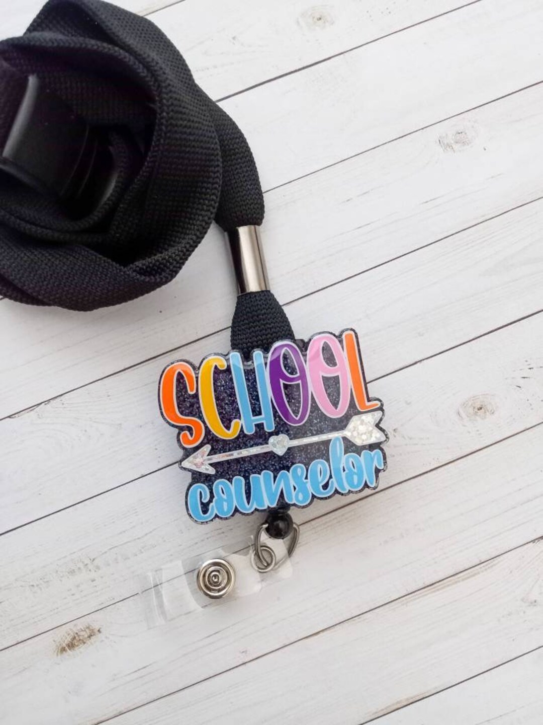 School Counselor Retractable Lanyard - Etsy