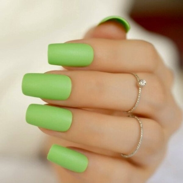 Matte Fake Nails - Etsy