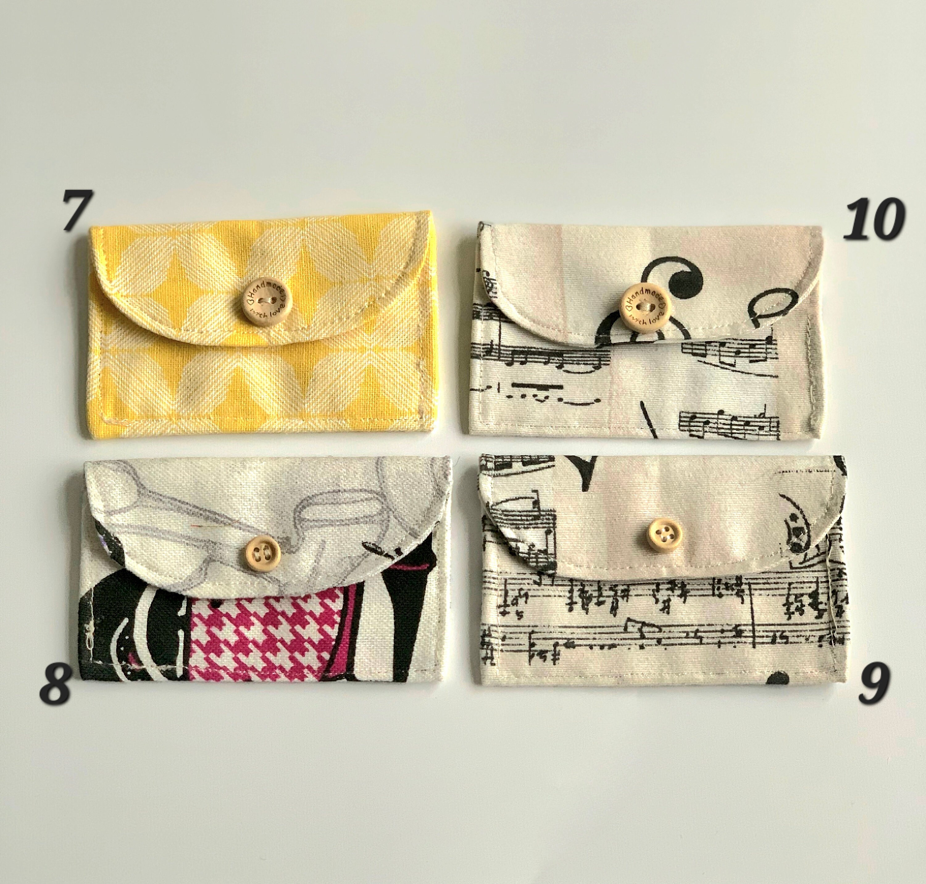 No-waste Handmade Fabric Card Holder - Various Fabrics - Etsy UK