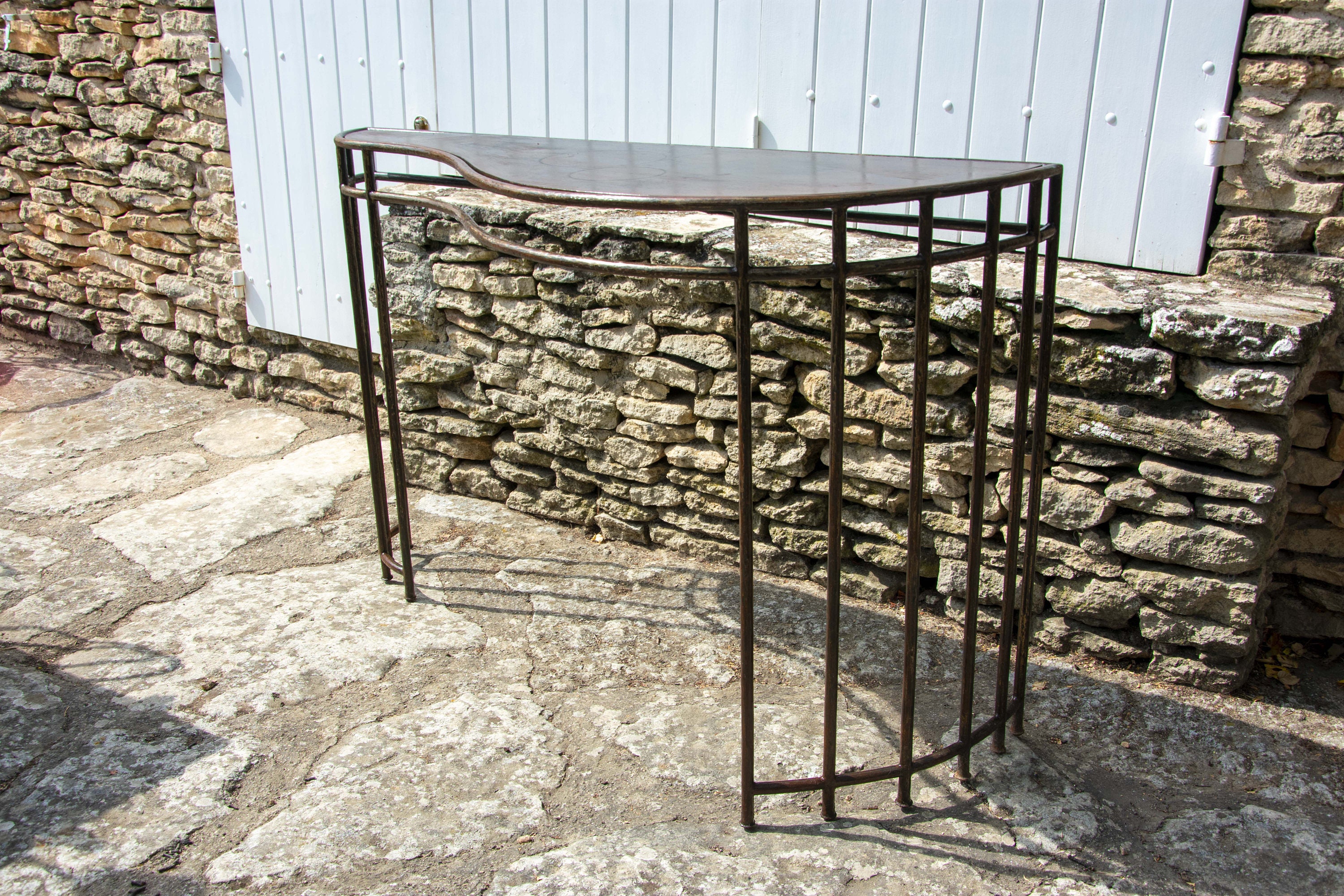 Wrought Iron Console Table Exterior Interior Decoration - Etsy