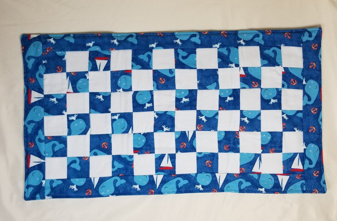Baby Blue Whale Quilted Changing Pad - Etsy