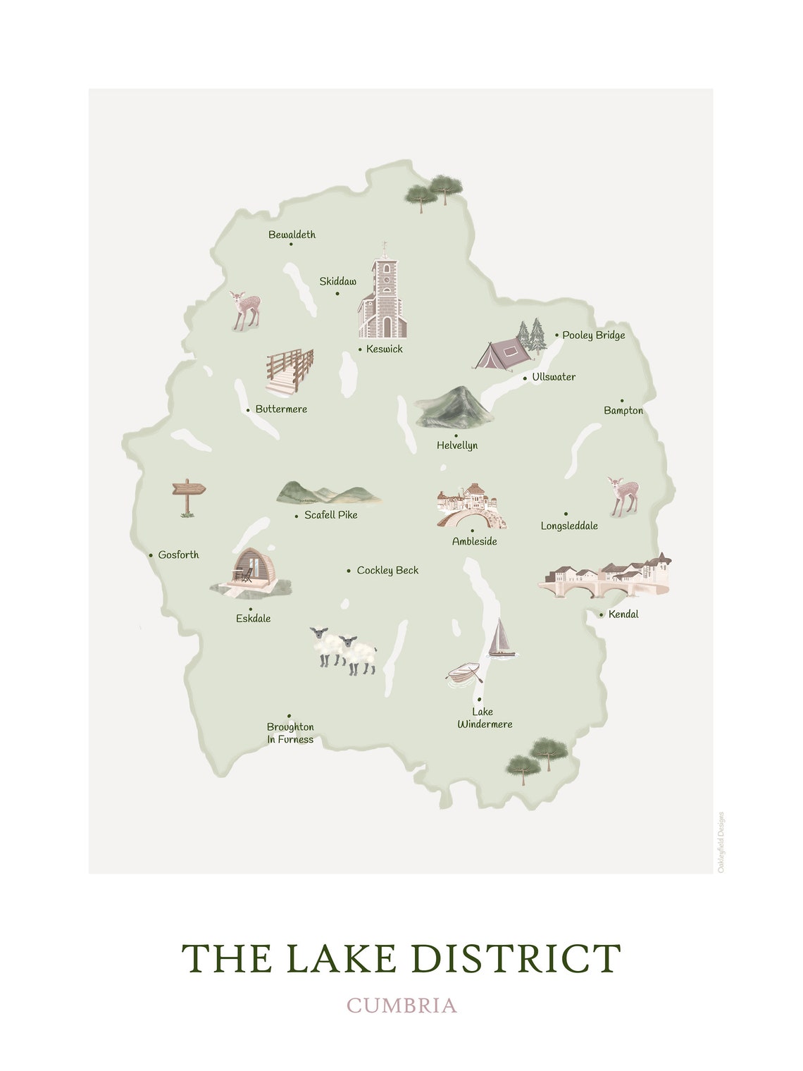 Lake District Print, A3 - Etsy UK
