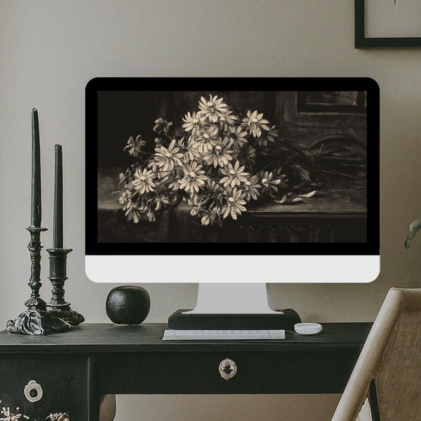 Goth Floral Wallpaper - Etsy