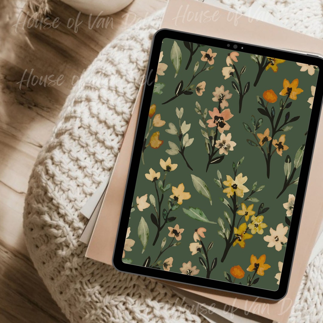 Tablet Wallpaper Floral Spring Botanicals Home Lock Screen Aesthetic ...