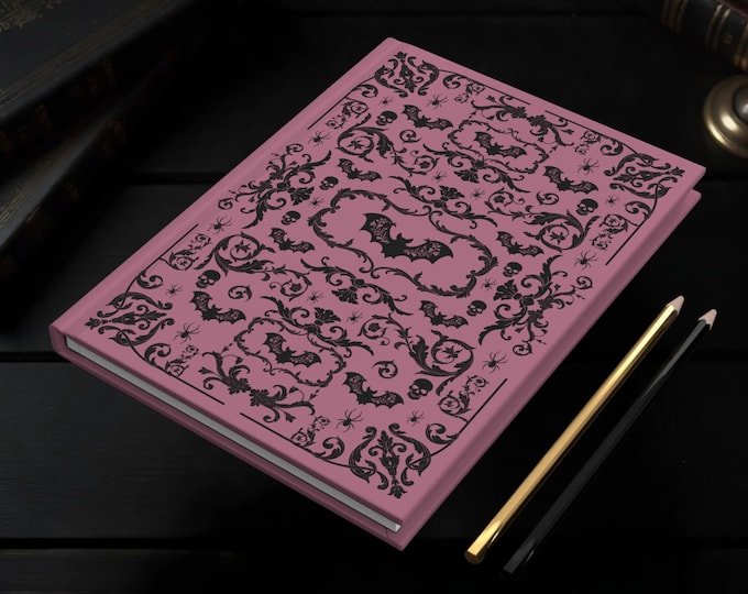 Personalized Custom Name Ghost Gothic Goth Spiral Notebook | Whimsigoth ...