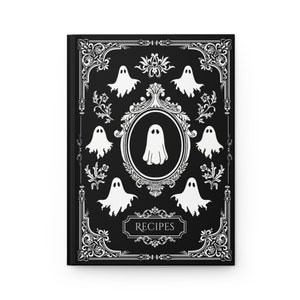Gothic Ghost Recipe Hardcover Matte Recipe Book Spooky , Halloween ...