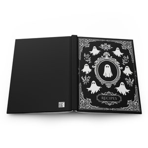 Gothic Ghost Recipe Hardcover Matte Recipe Book Spooky , Halloween ...