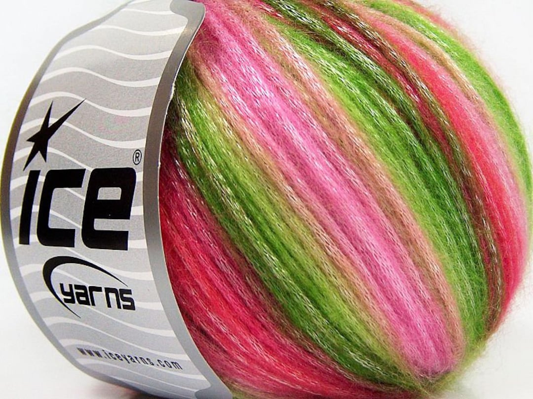 Ice Yarns Picasso Yarn Green Shades Pink Shades 50g 115m 4-medium 66606 ...