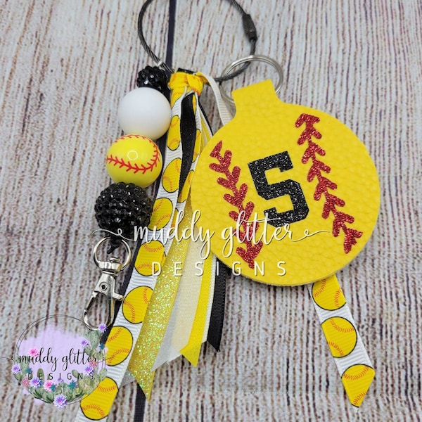 Softball Bag Tag - Etsy