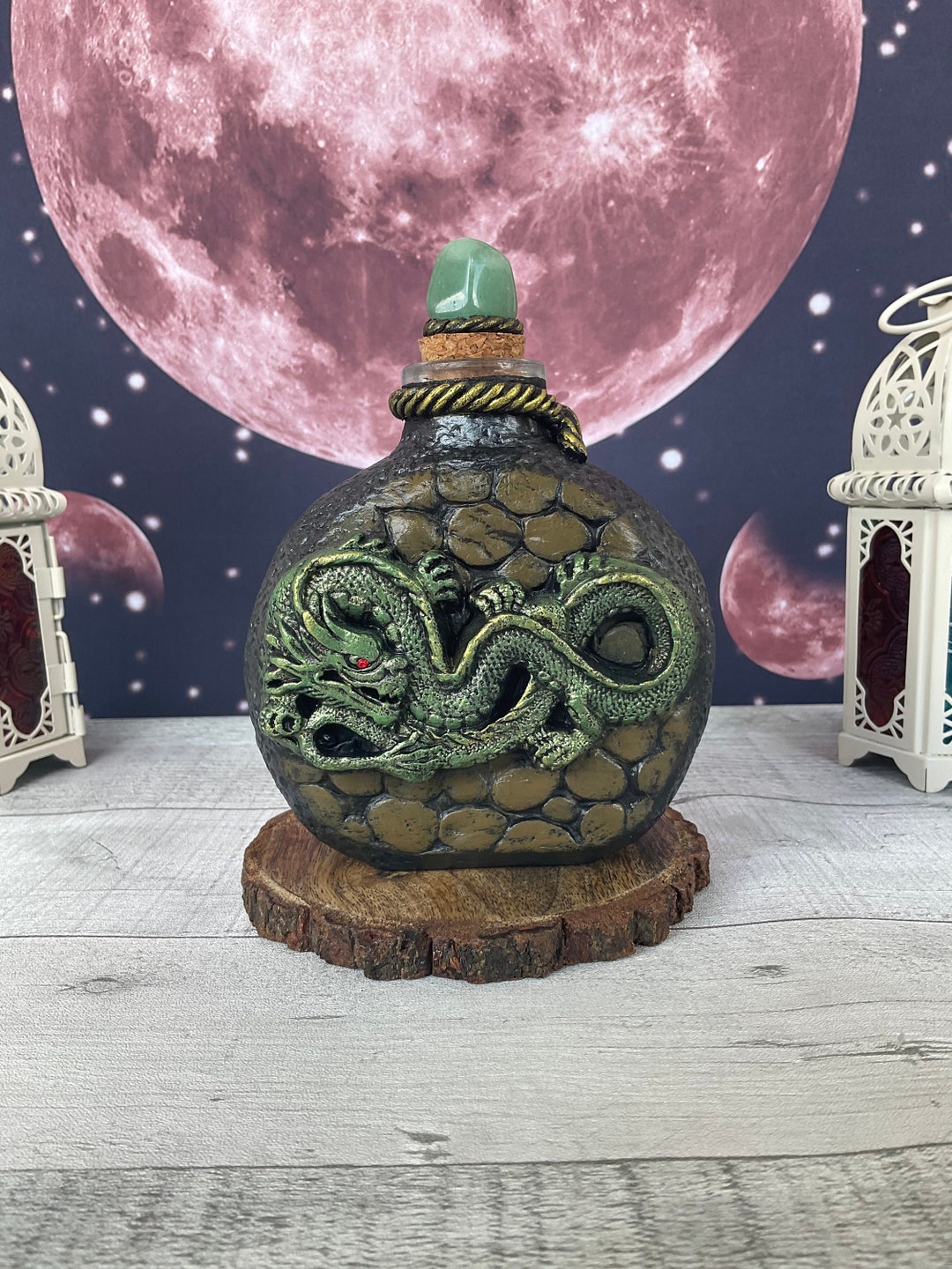Green Dragon Potion Jar,apothecary Jar,magic Potion Bottle - Etsy