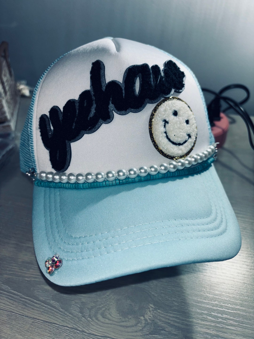 Yeehaw Smiley Face Trucker Hat - Etsy