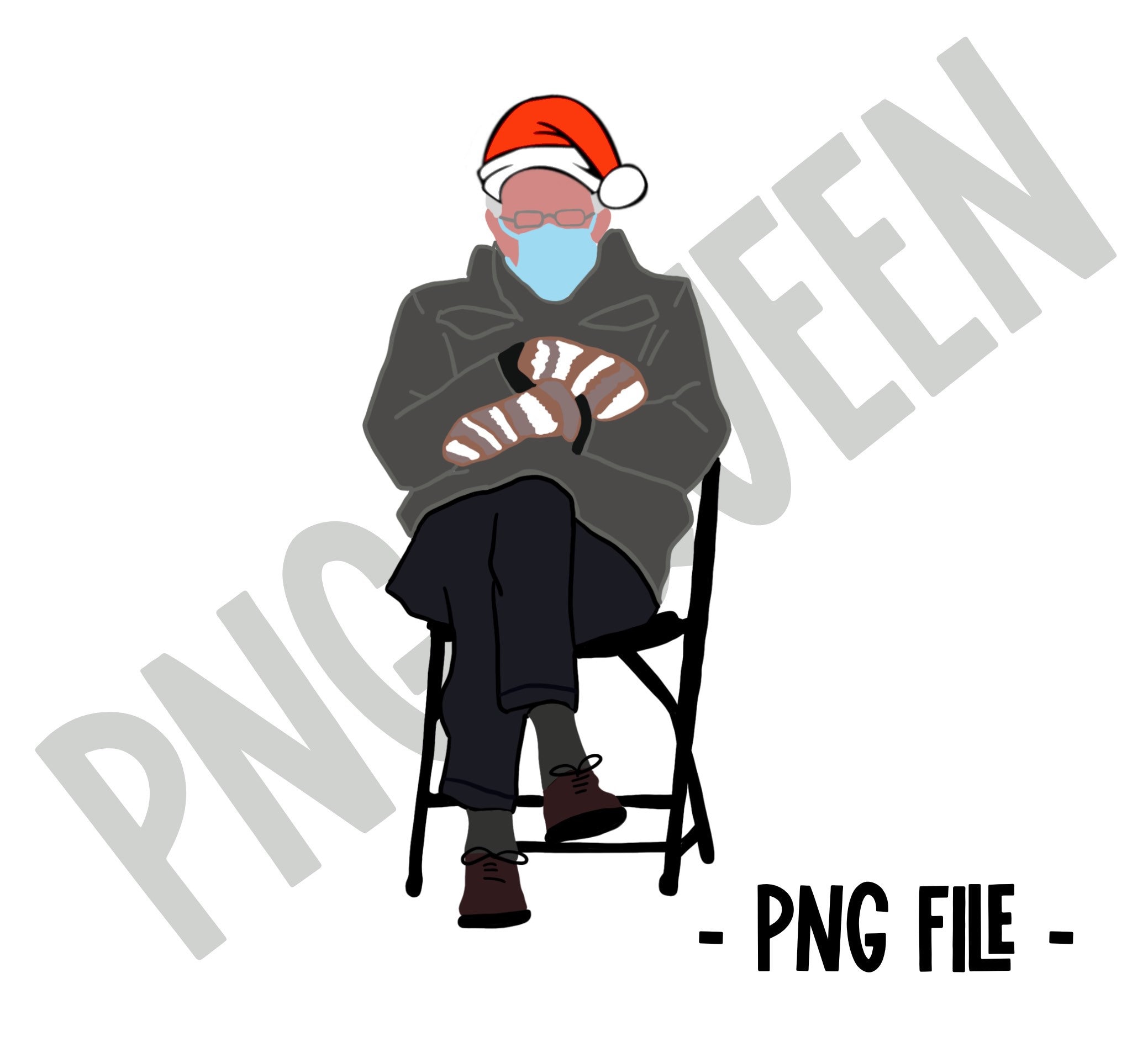Christmas Bernie Digital Download Inauguration Bernie PNG Sublimation ...
