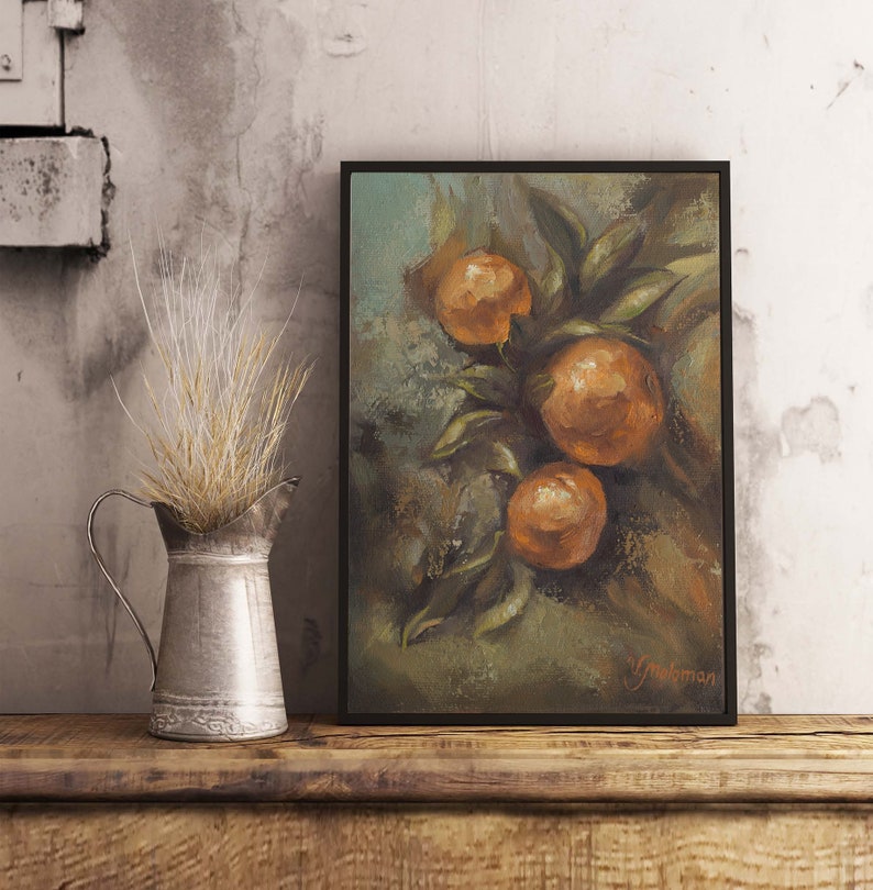 Still Life clementines Handmade Small 10x7 in - Etsy