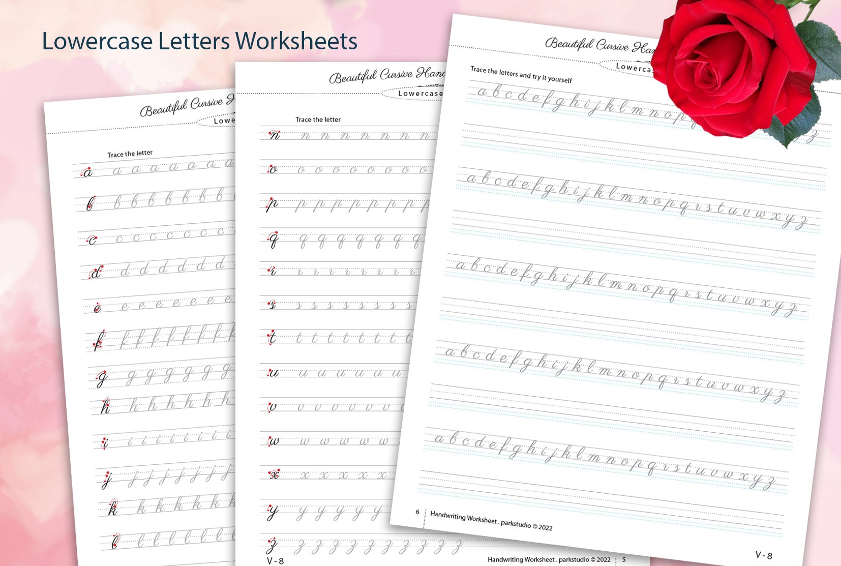Beautiful Cursive Handwriting Practice Worksheets / Printable ...