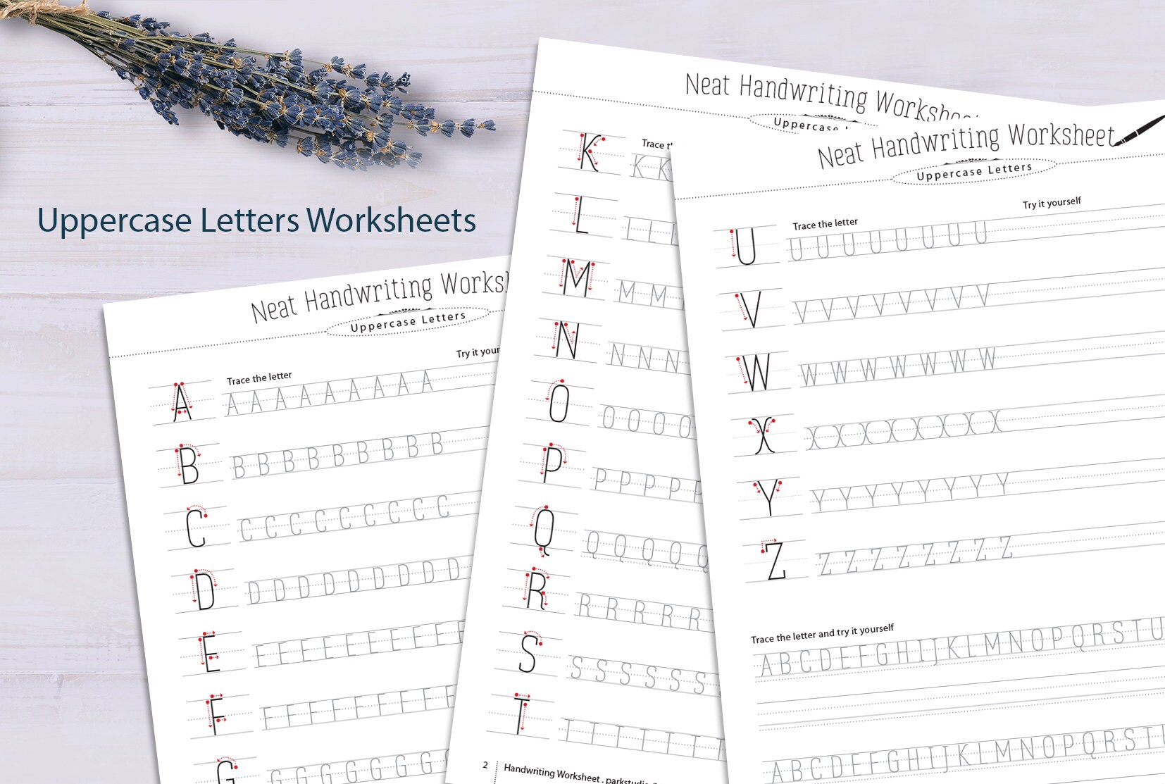 Neat Handwriting Practice Worksheets / Printable Handwriting - Etsy
