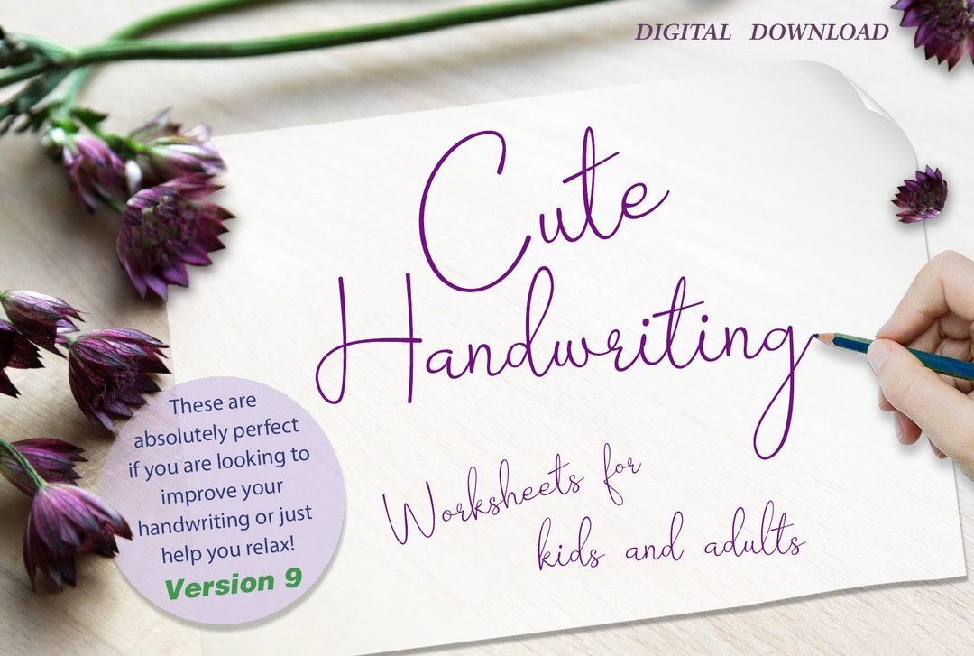 Cute Cursive Handwriting Practice Worksheets / Printable Handwriting ...