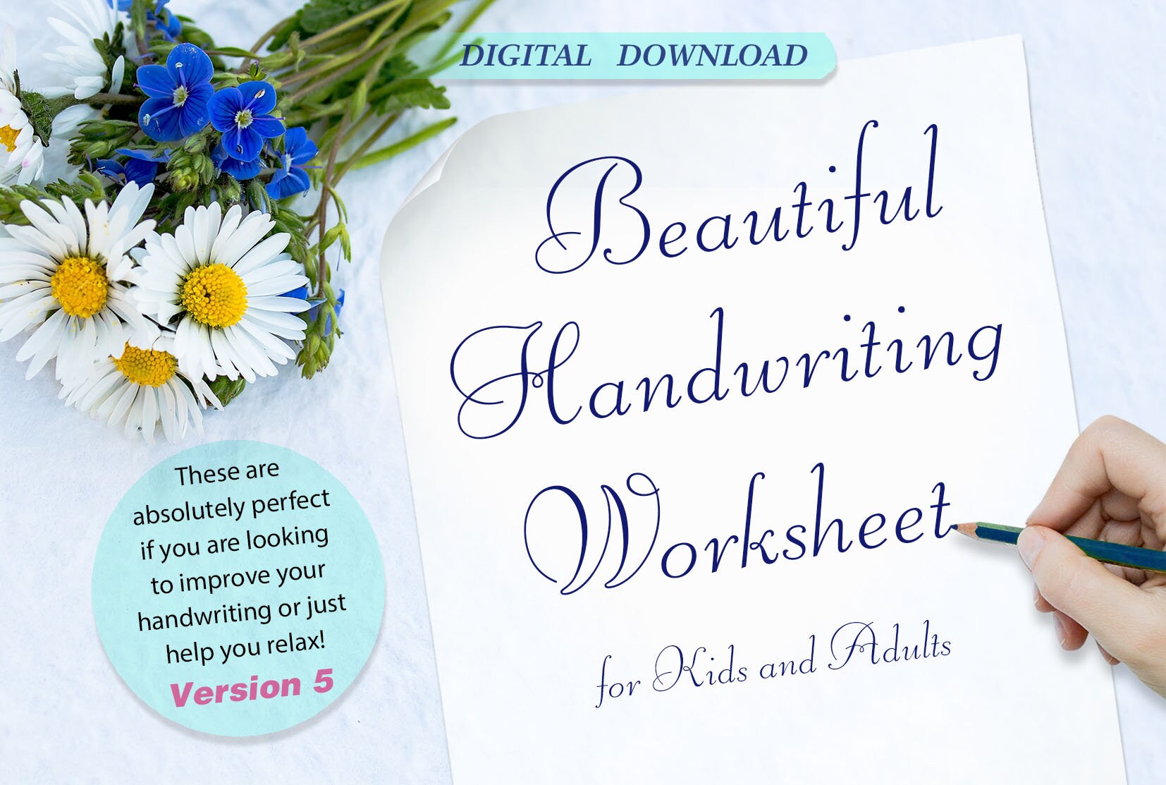 Beautiful Handwriting Practice Worksheets / Printable Handwriting ...