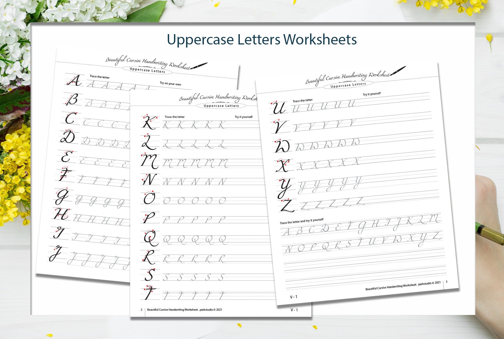 Fancy Cursive Handwriting Worksheets