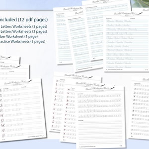 Beautiful Handwriting Practice Worksheets / Printable Handwriting ...