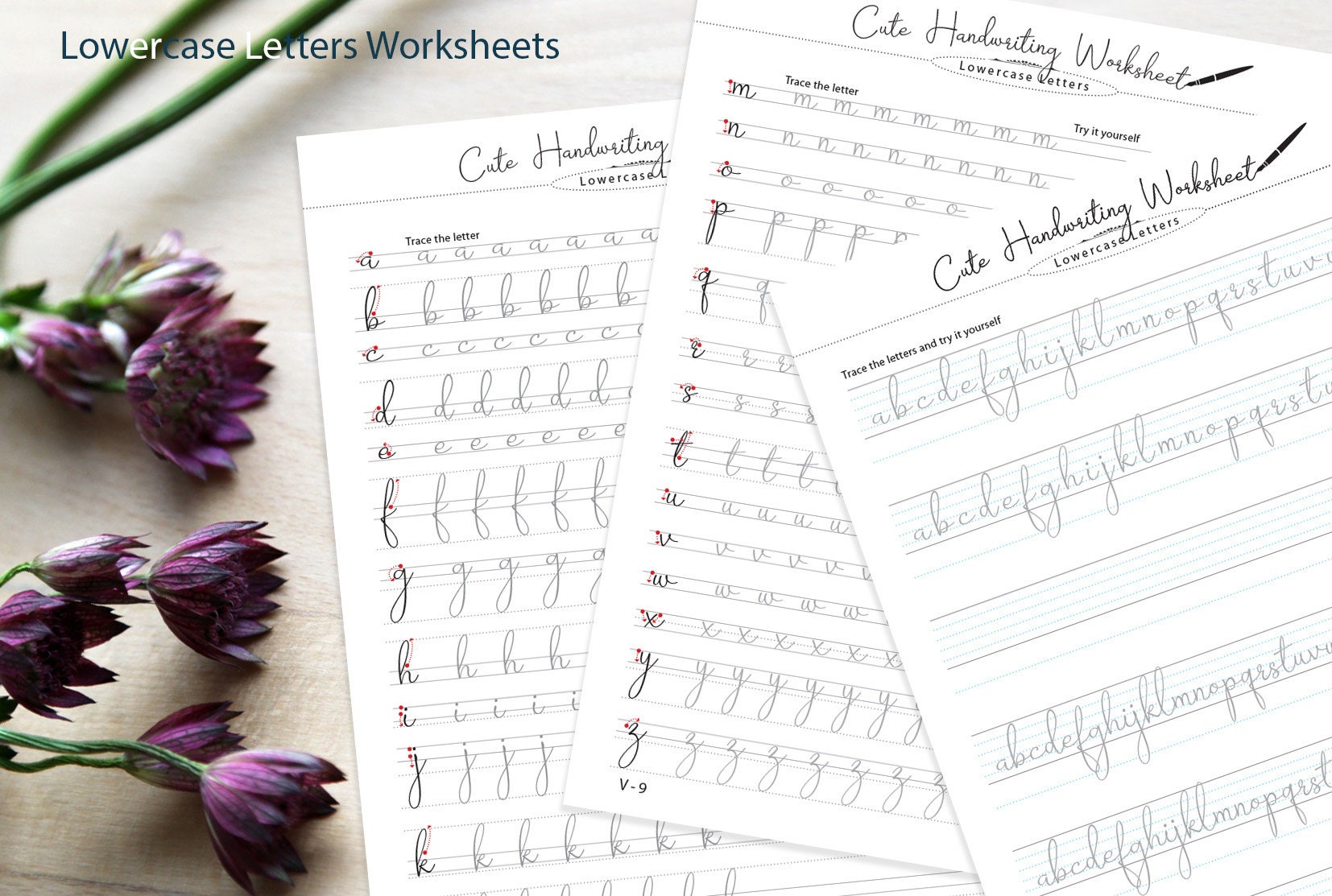 Cute Cursive Handwriting Practice Worksheets / Printable Handwriting ...