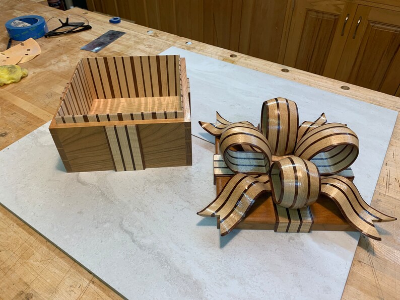 Wooden Keepsake Ribbon Box - Etsy