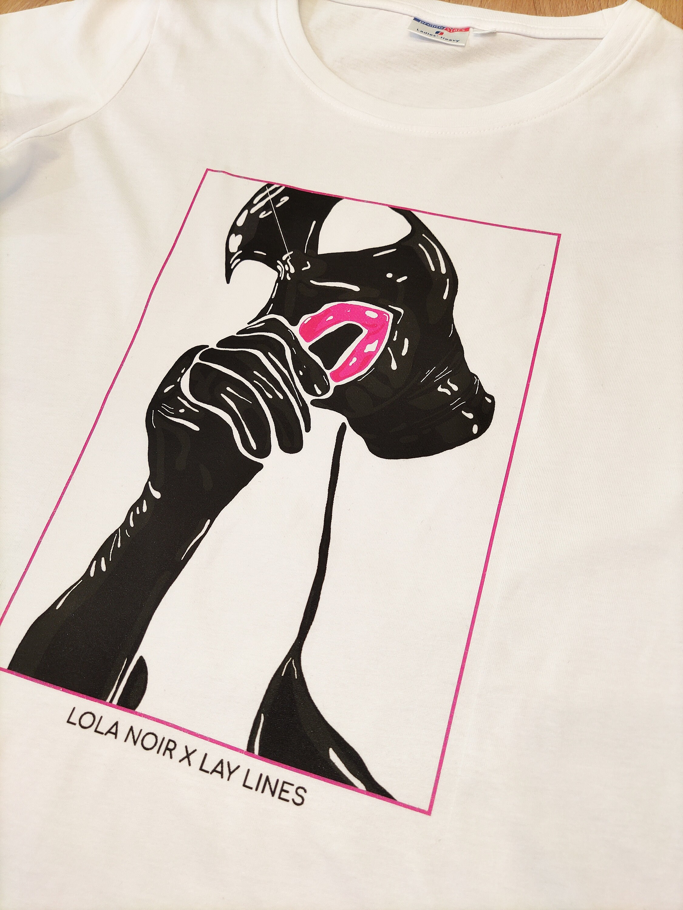 Lola Noir X Lay Lines White T-shirt - Etsy