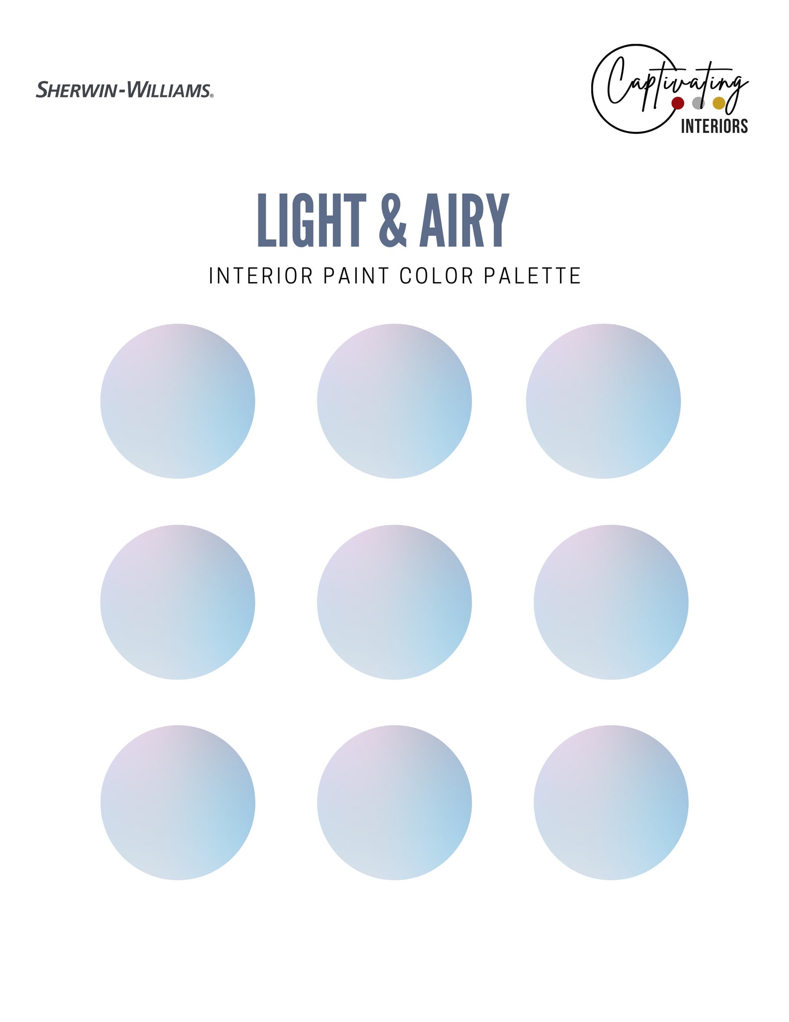 Light & Airy Neutral Paint Color Palette, Designer-curated Colors for ...