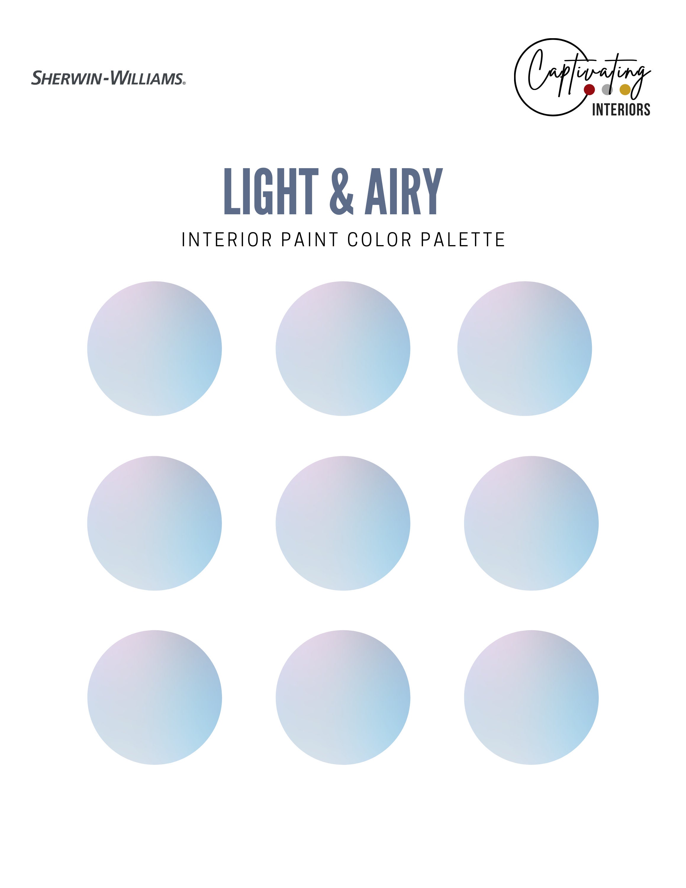 Light & Airy Neutral Paint Color Palette, Designer-curated Colors for ...