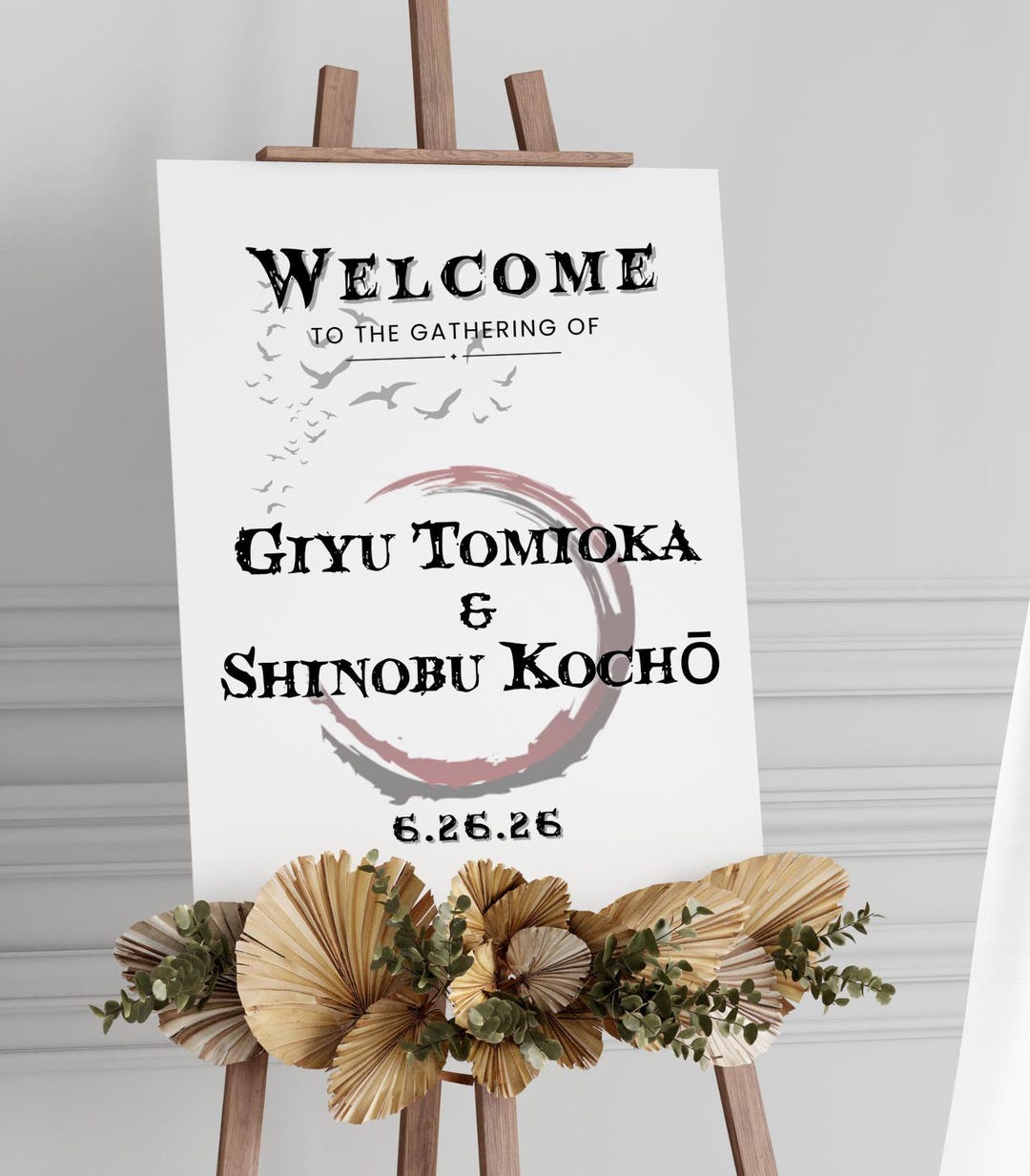 Demon Slayer Welcome Signage - Canva Template - Etsy
