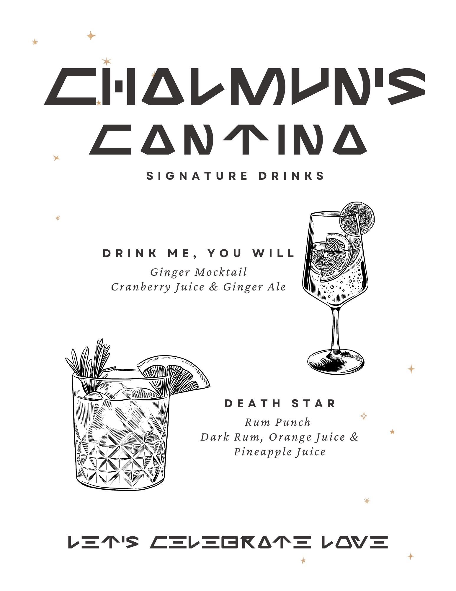 Star Wars Drink Menu Template - Etsy