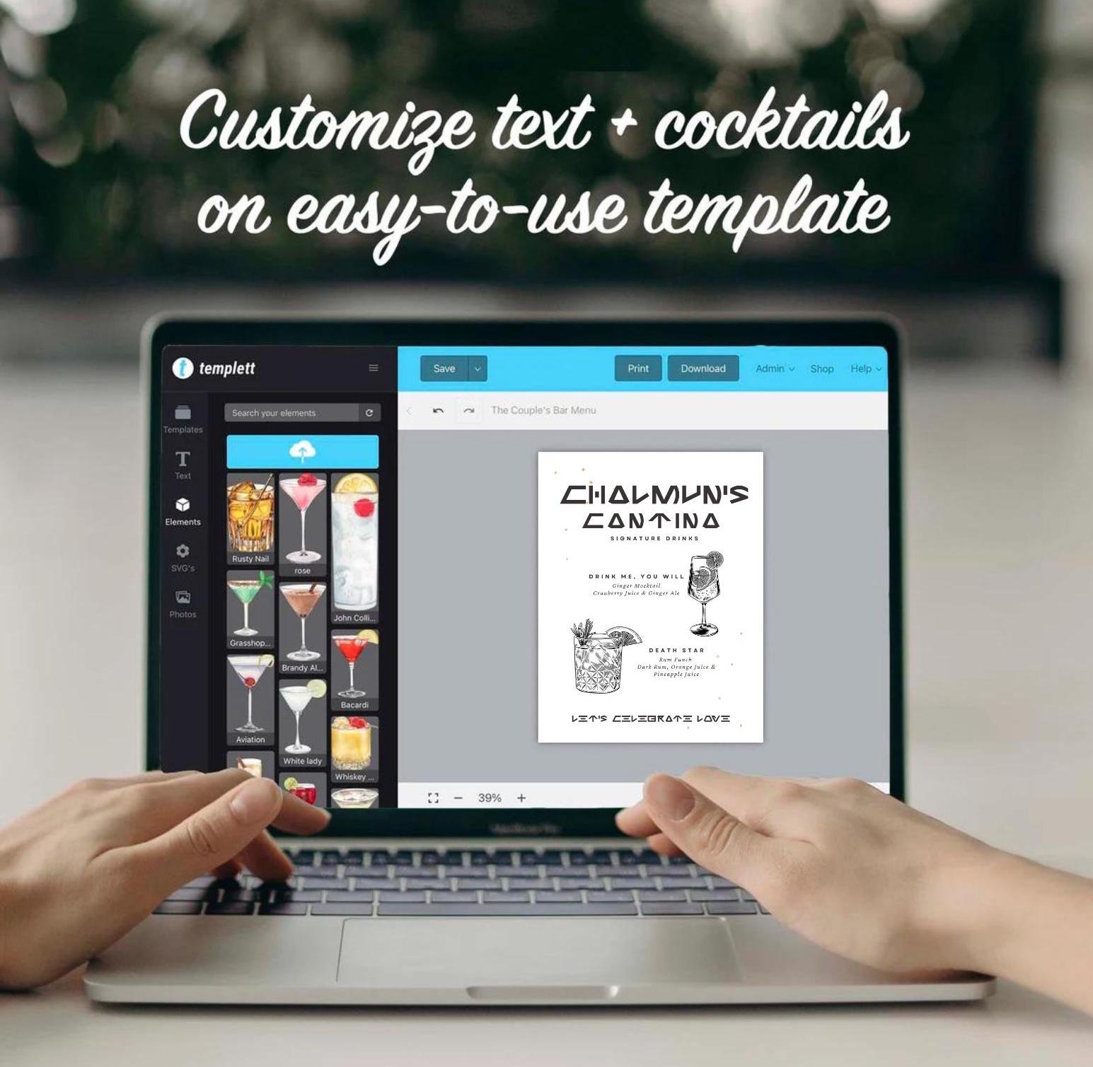 Star Wars Drink Menu Template - Etsy