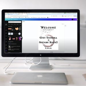 Demon Slayer Welcome Signage - Canva Template - Etsy