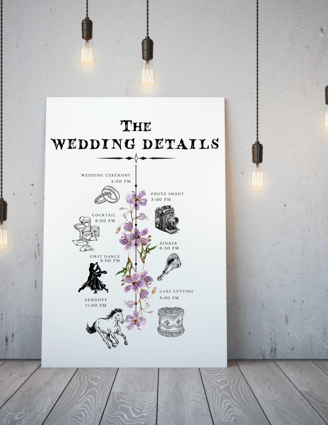 Demon Slayer Wedding Timeline - Canva Template - Etsy